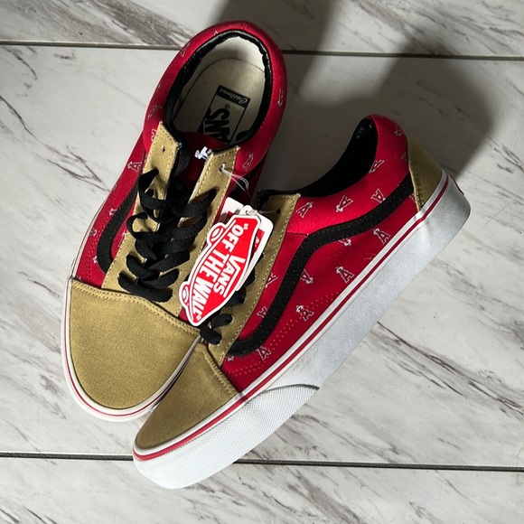Vans | Shoes | Mlb Anaheim Angels Custom Vans | Poshmark